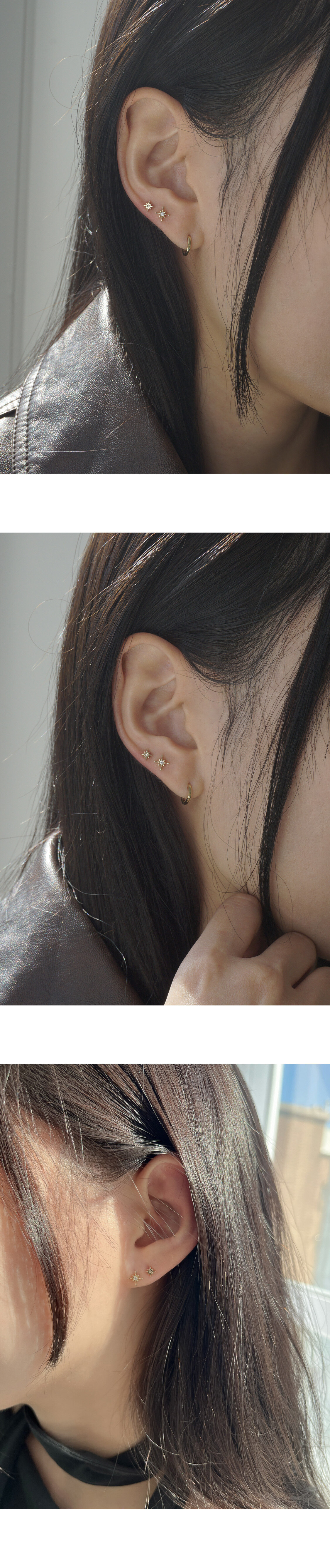 14k flat cubic sparkle piercing - 감도 깊은 취향 셀렉트샵 29CM