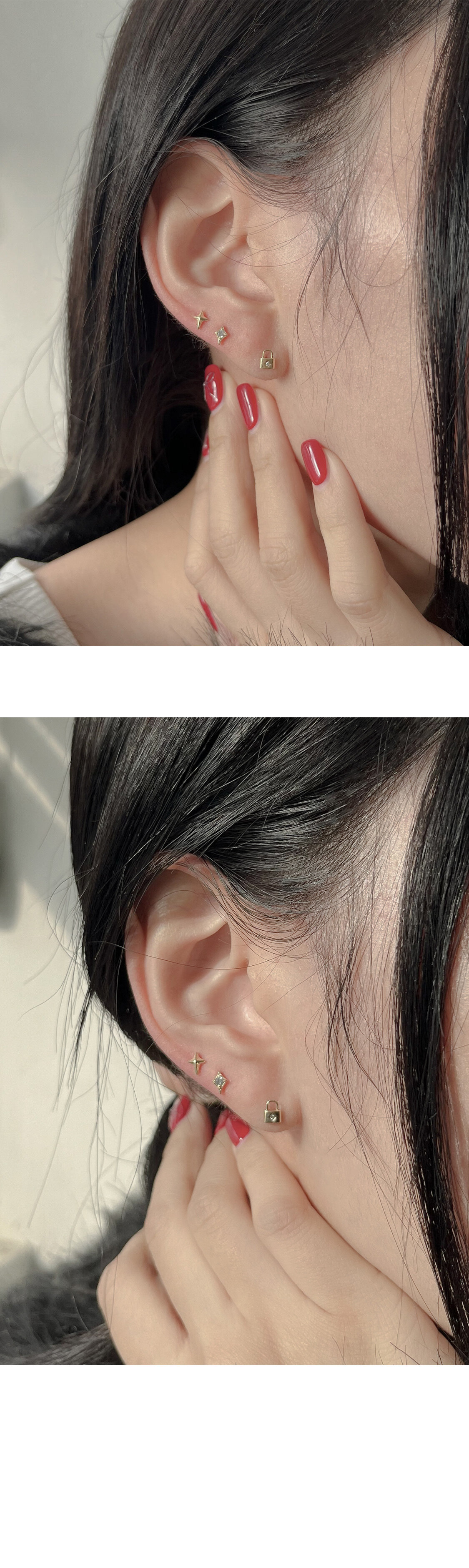 14k flash lock piercing - 감도 깊은 취향 셀렉트샵 29CM