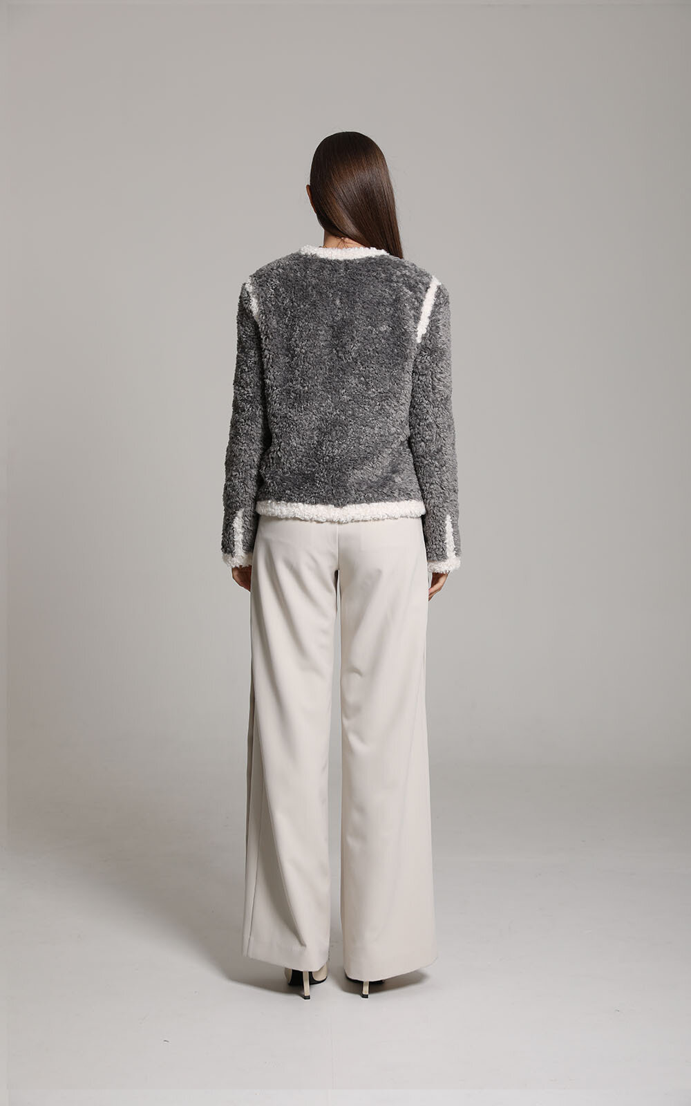 02ARMOIRE(세컨드 아르무아) Luna Fur Jacket _ Grey | S.I.VILLAGE (에스아이빌리지)