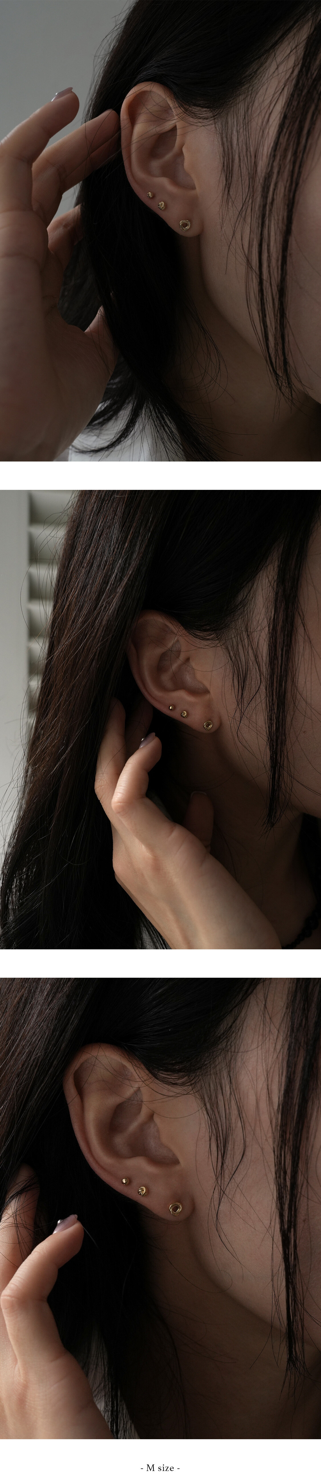 14k weaving ball piercing (2 size) - 감도 깊은 취향 셀렉트샵 29CM