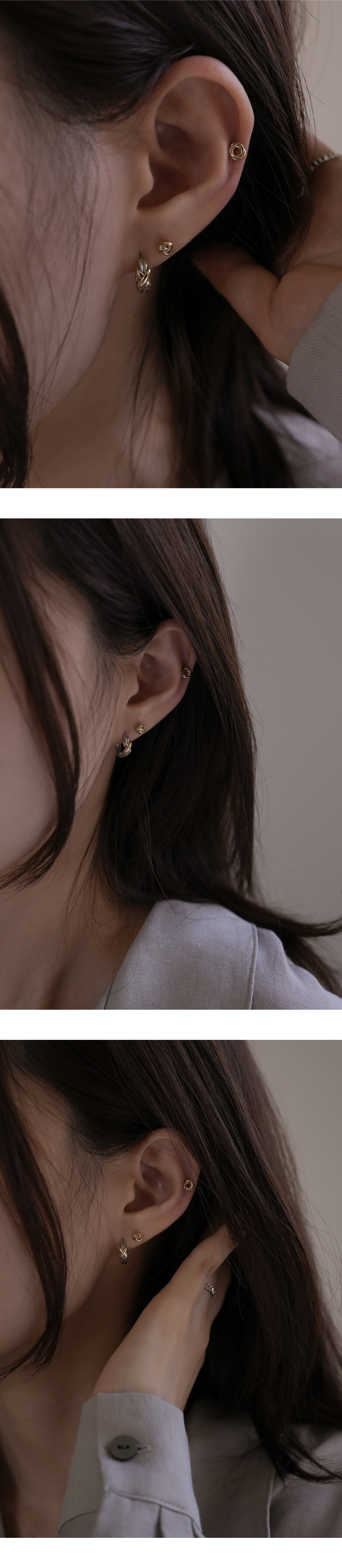 14k weaving ball piercing (2 size) - 감도 깊은 취향 셀렉트샵 29CM